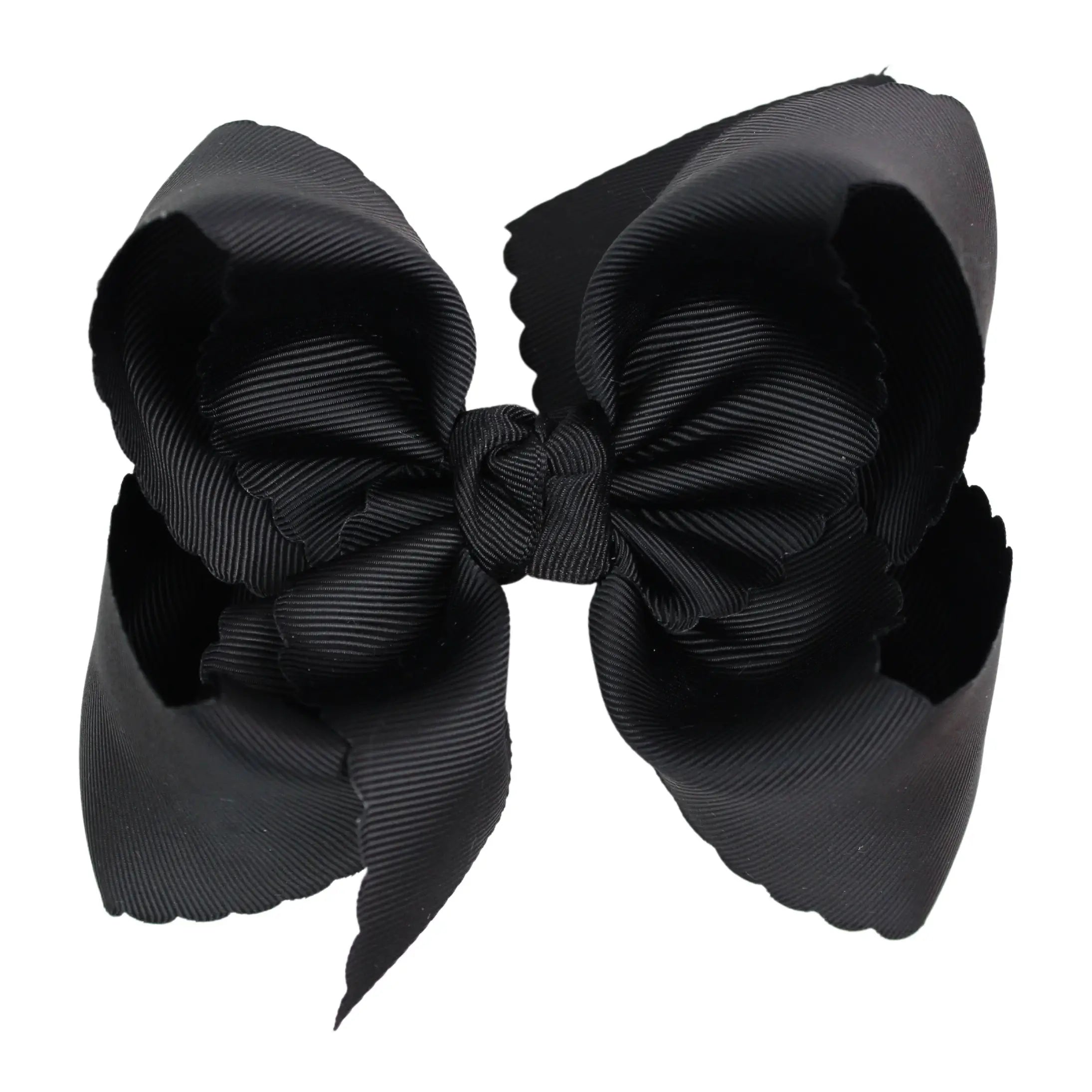 XL Scalloped Edge Bow in Black – Doodlebug's & Grow Children's Boutique